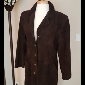 Georgetown Leather Design | Jackets & Coats | Brown Suede Leather Lined ...